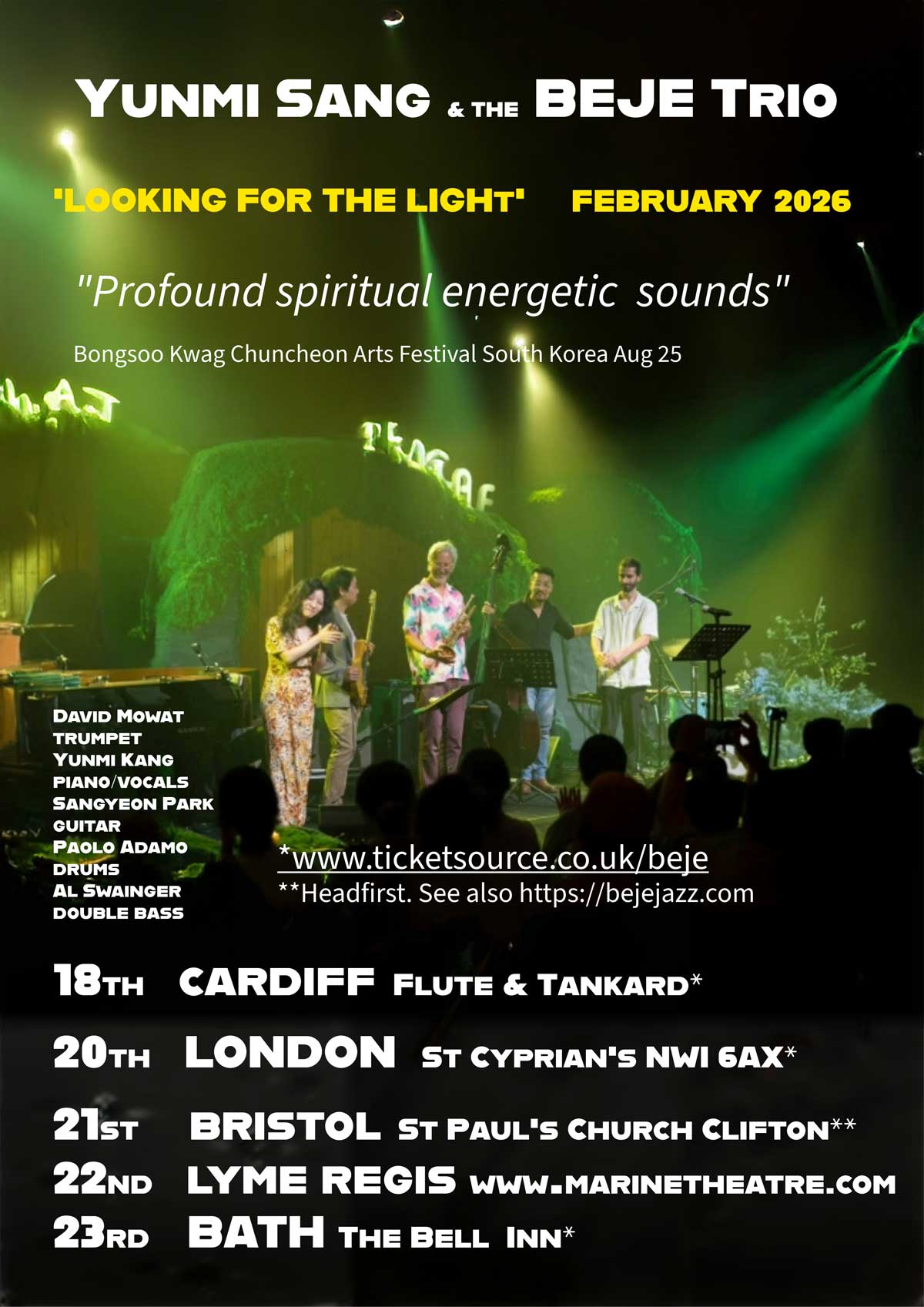 Yunmi Kang, Sangyeon Park and the BEJE Trio UK Tour | London Korean Links